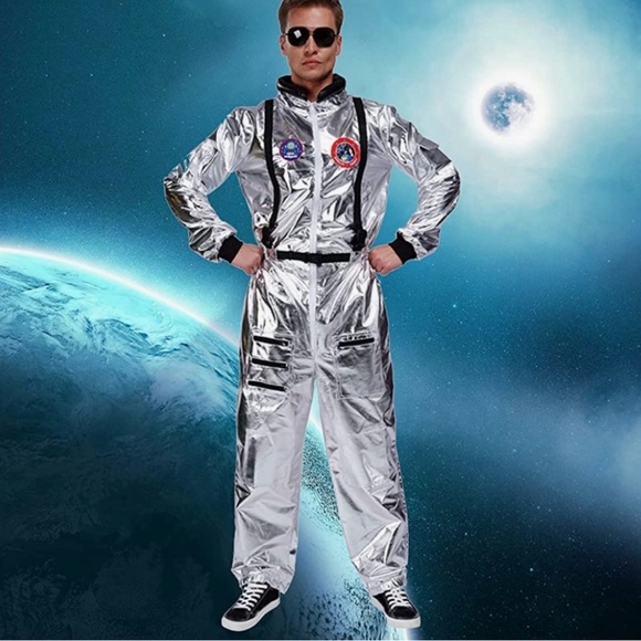 EraSpooky | Pants | Mens Silver Space Suit Costume | Poshmark